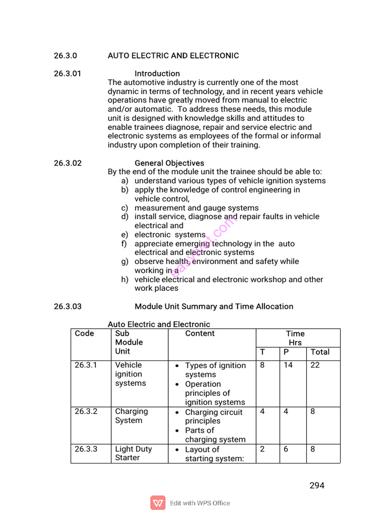 Auto Electric and Electronic Systems Training | PDF | Mechanical ...