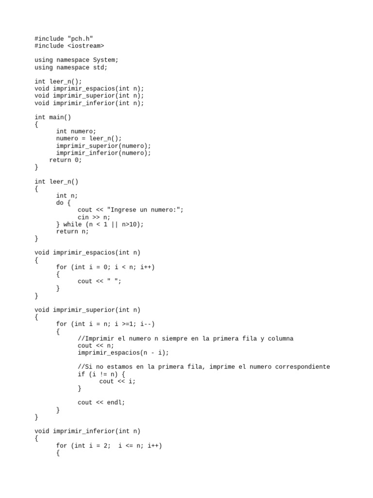 Código de figuras en C++ | PDF