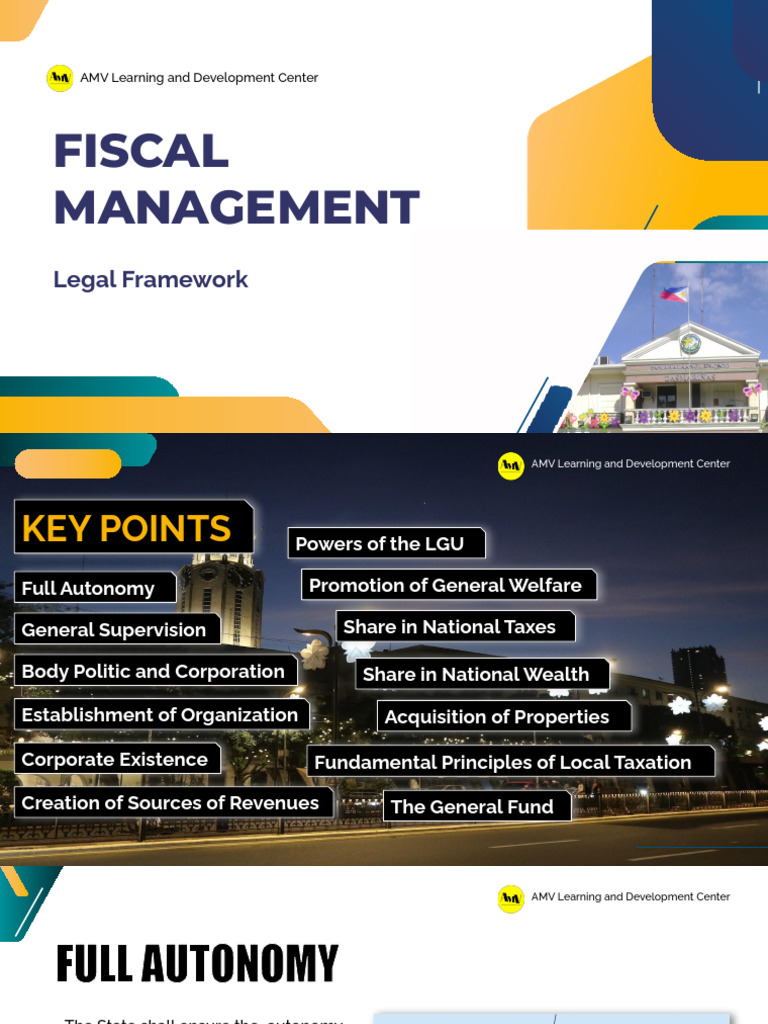 Fiscal Management - Legal Framework | PDF | Local Government | Taxes