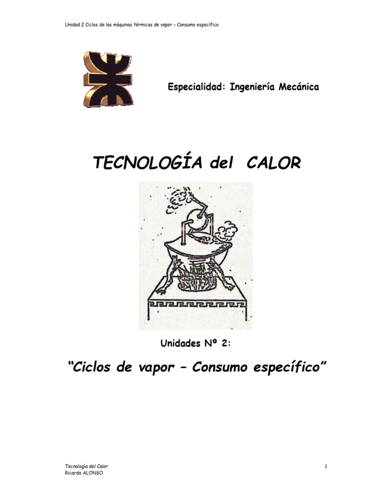 U2b - Ciclos de Vapor y Consumo Específico | PDF | Vapor | Máquina de vapor