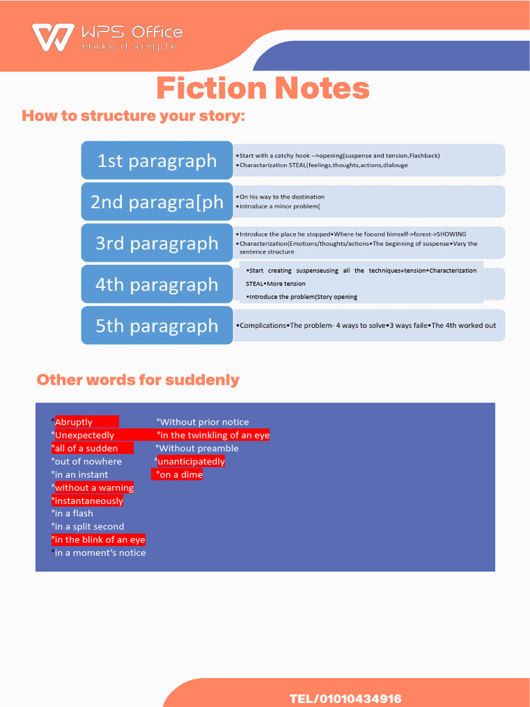 Fiction Notes | PDF