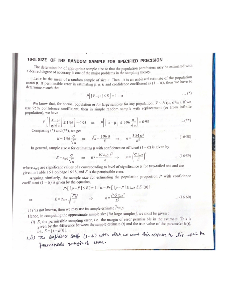 Large Samples | PDF