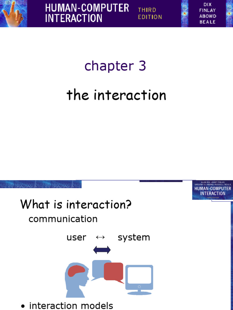 Chapter 3 Interaction | PDF | Graphical User Interfaces | Window ...
