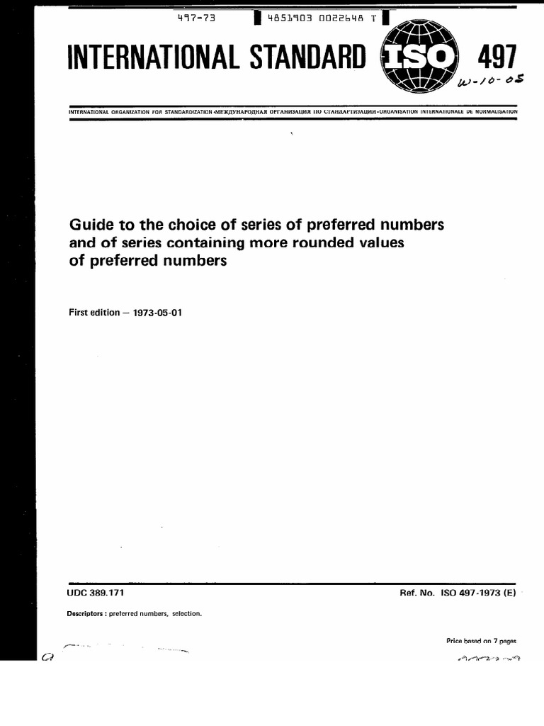 Iso 497 | PDF
