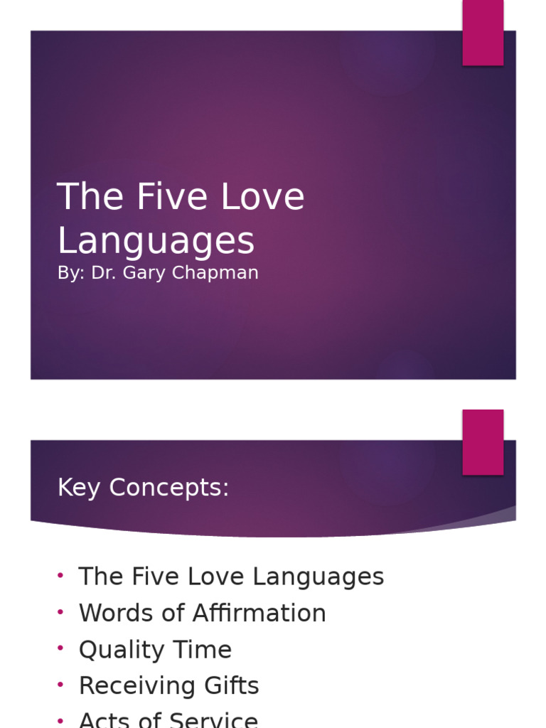 Understanding the Five Love Languages | PDF | Love | Interpersonal ...