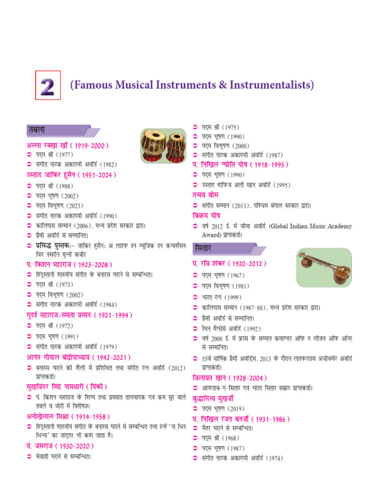Musical Instruments and Instrumentalists | PDF