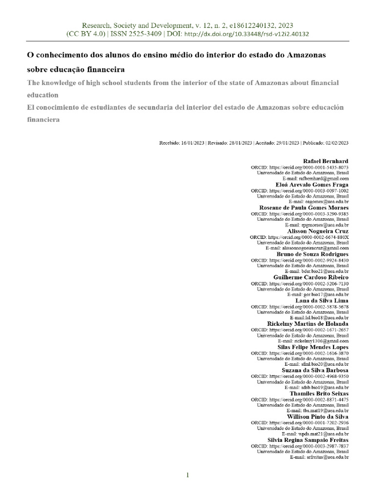 artigo Benhard | PDF