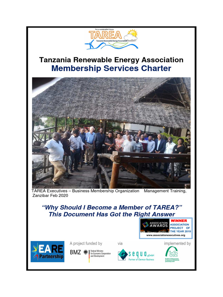 TAREA Membership Services Feb 2020 - A4 | PDF | Tanzania | Information