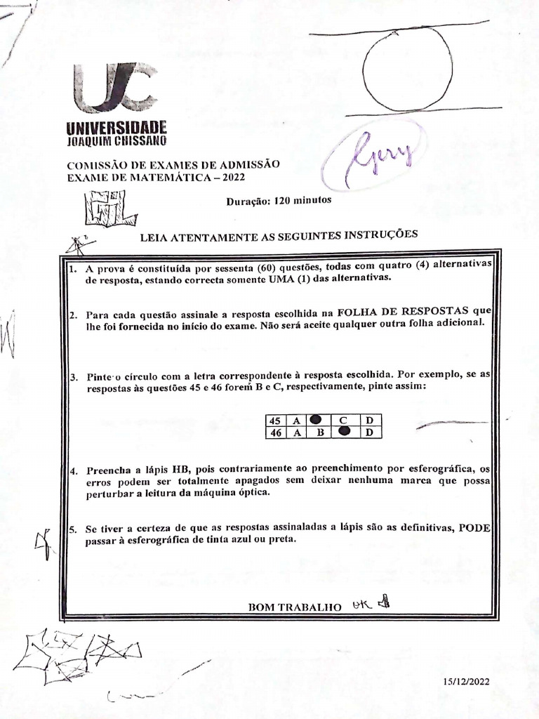 UJC Matematica 2022 | PDF