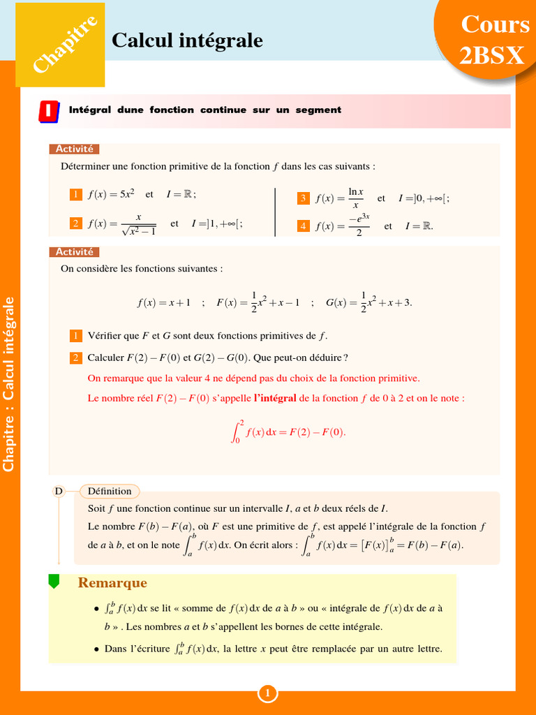 Relation de Chasles en intégration | PDF | Intégral | Relations ...