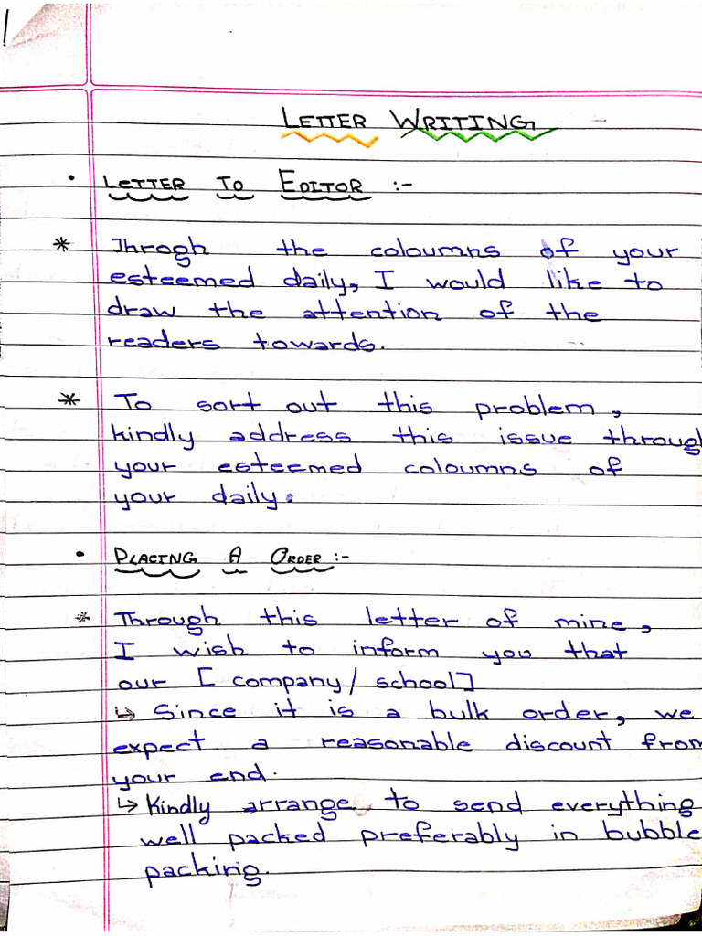 Letter Writing | PDF