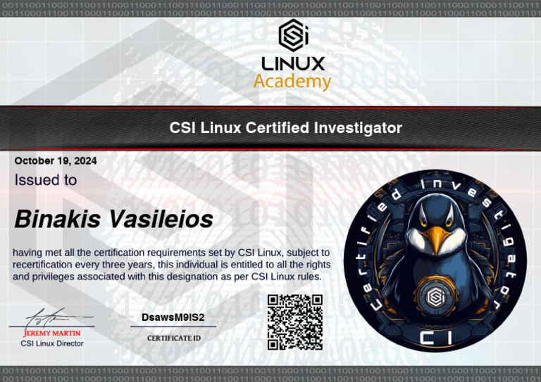 Csil Ci Csil Ci Certification | PDF
