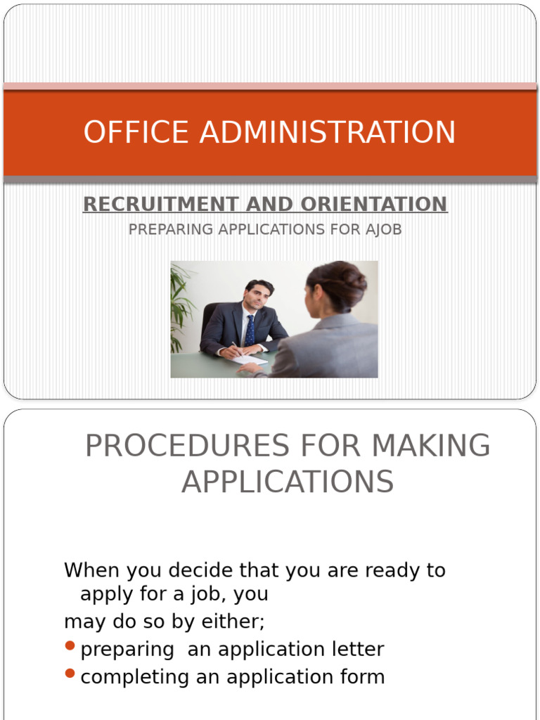 Preparing Applications For A Job | PDF