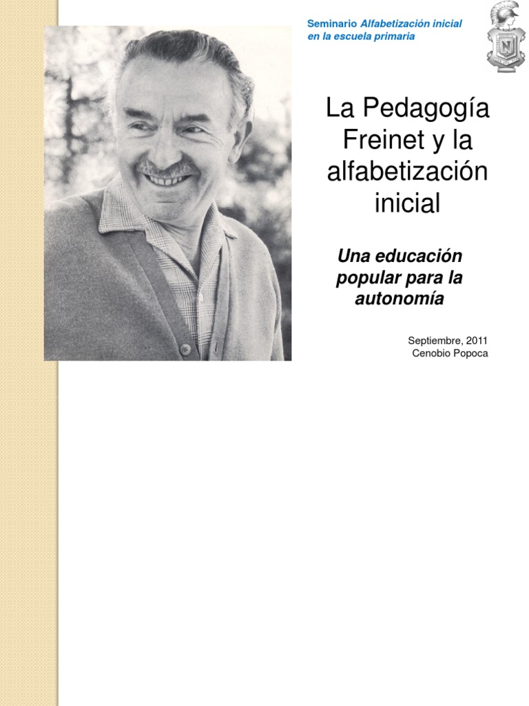 Pedagogía Freinet y Alfabetización Inicial | PDF | Modificación de comportamiento | Aprendizaje