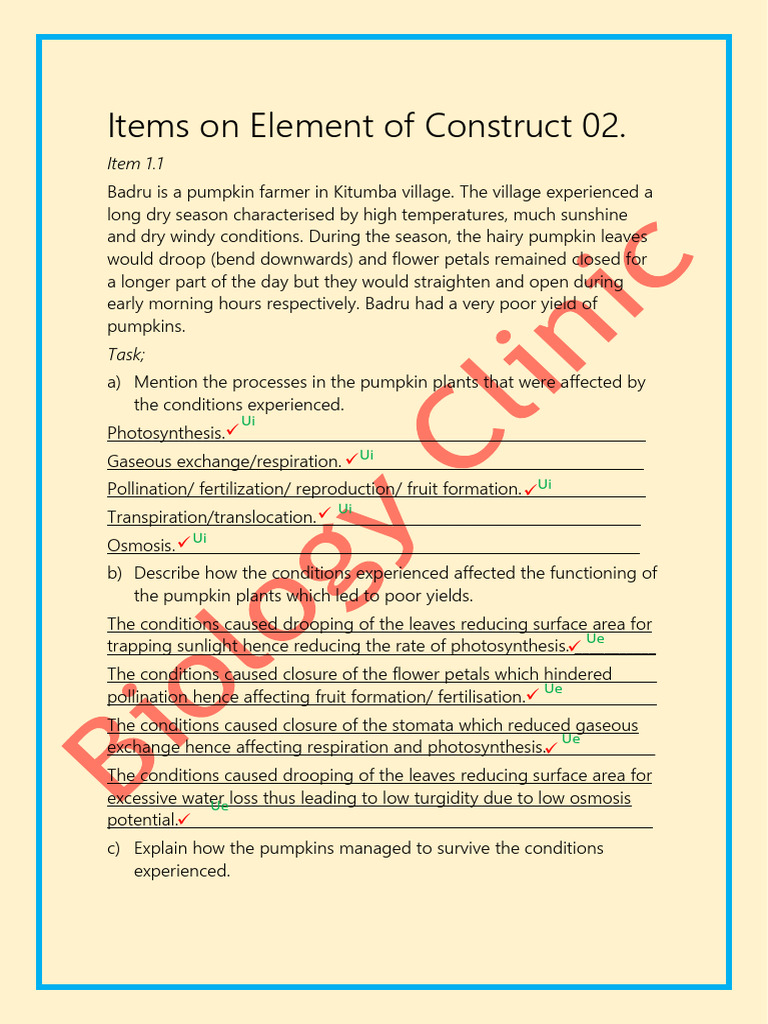 Chapter 0ne Biology Clini | PDF | Leaf | Flowers