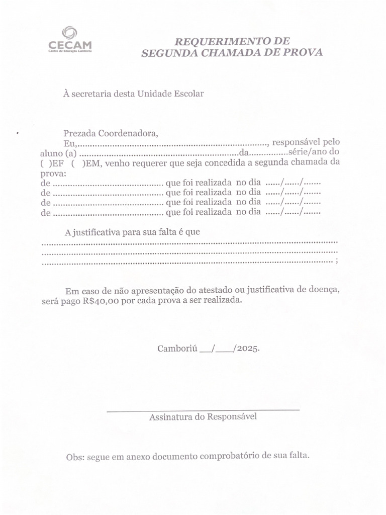 Segunda Chamada | PDF