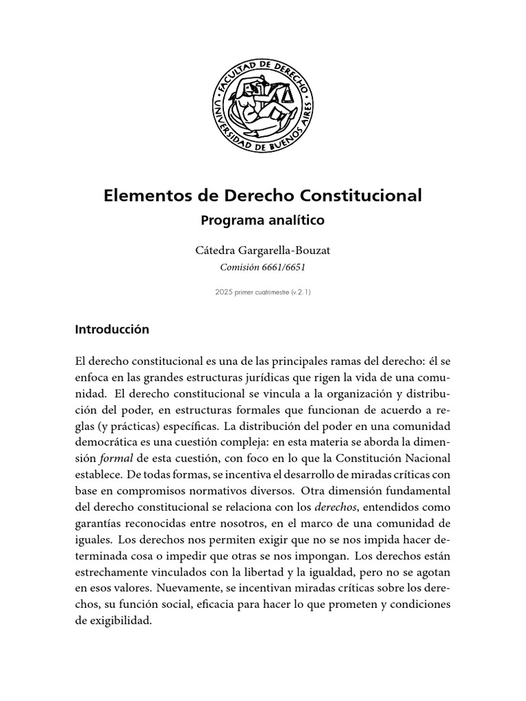 Programa Uba v22 | PDF | Constitución | Caso de ley