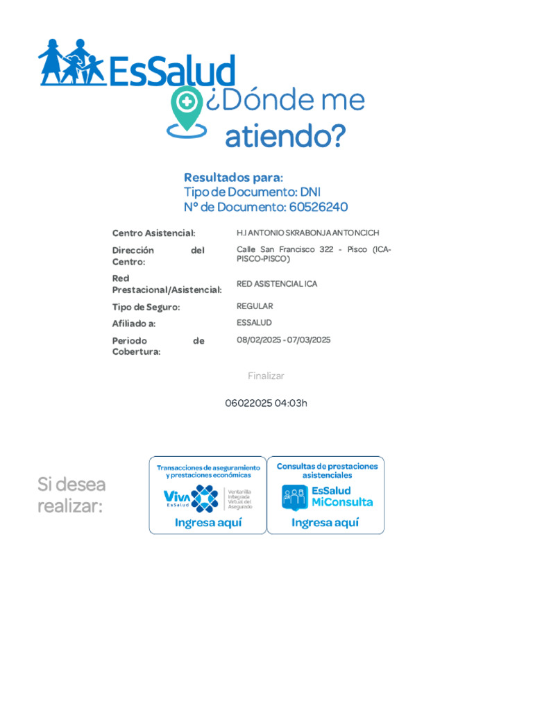 Donde Me Atiendo | PDF