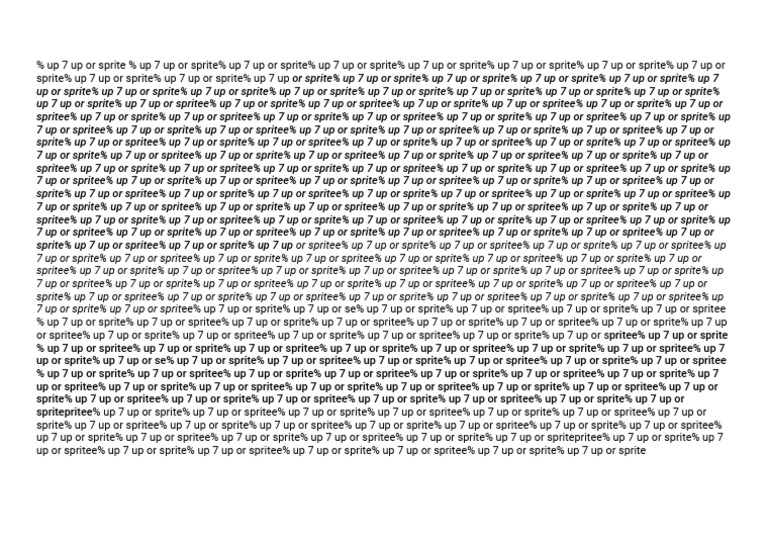 7 Up or Sprite | PDF