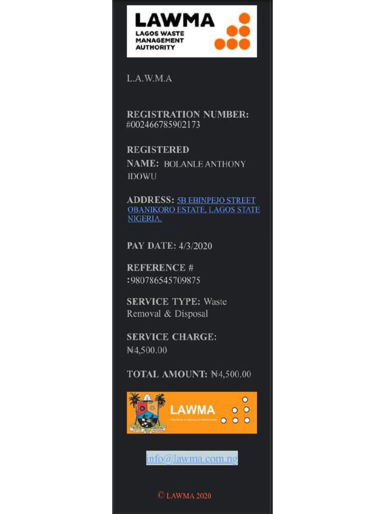 Utility Bill Bolanle Anthony | PDF