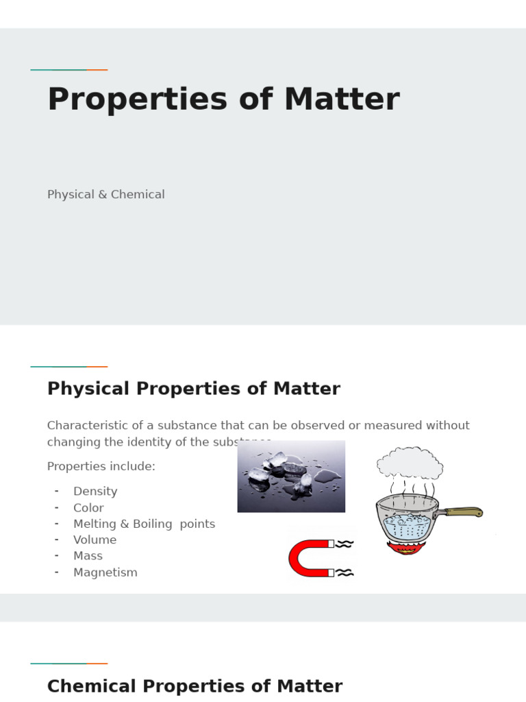 Understanding Matter: Properties & Changes | PDF
