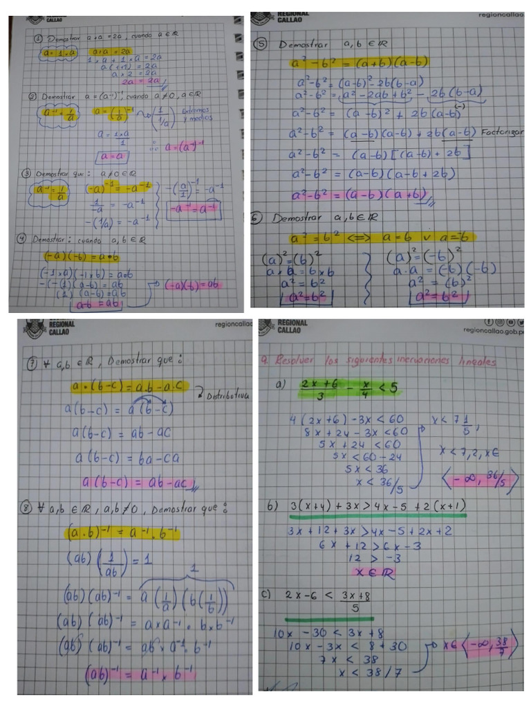 MATEMATICA-EJERCICIOS | PDF