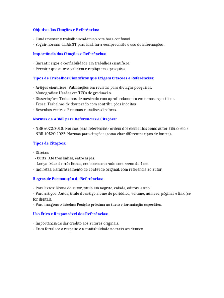 Resumo Normas ABNT | PDF