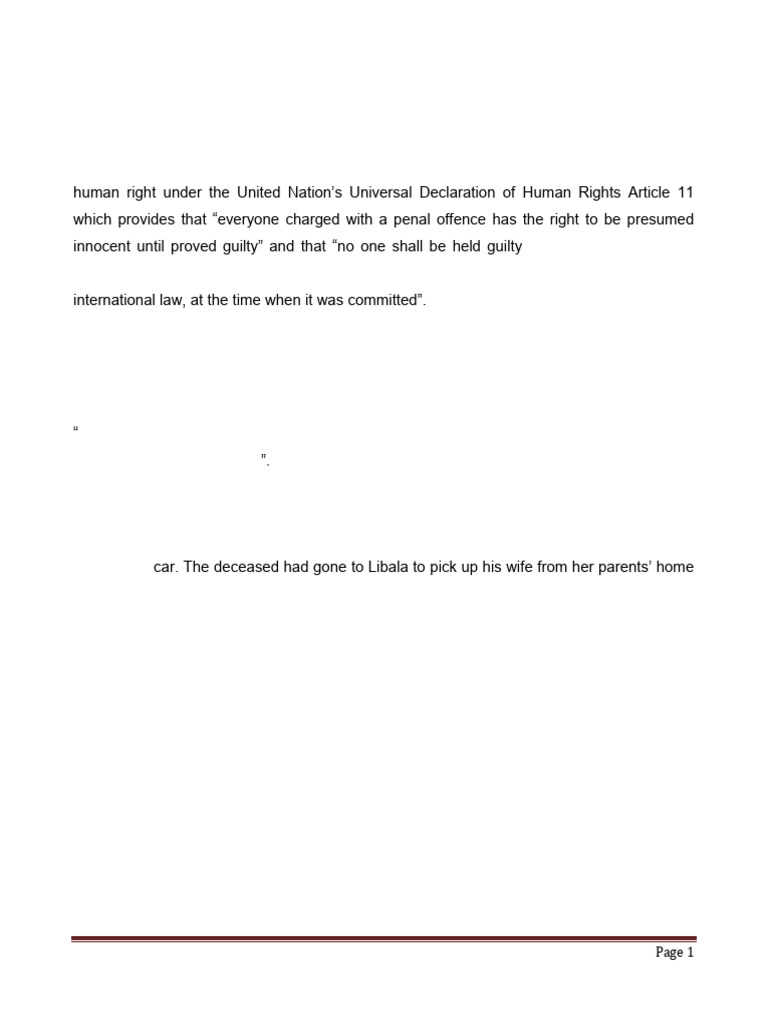 Criminal Law Unit 2 Presumption of Innocence and Burden of Proof | PDF ...