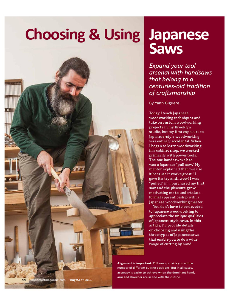 Mastering Japanese Woodworking Saws | PDF | Woodworking | Manufactured ...
