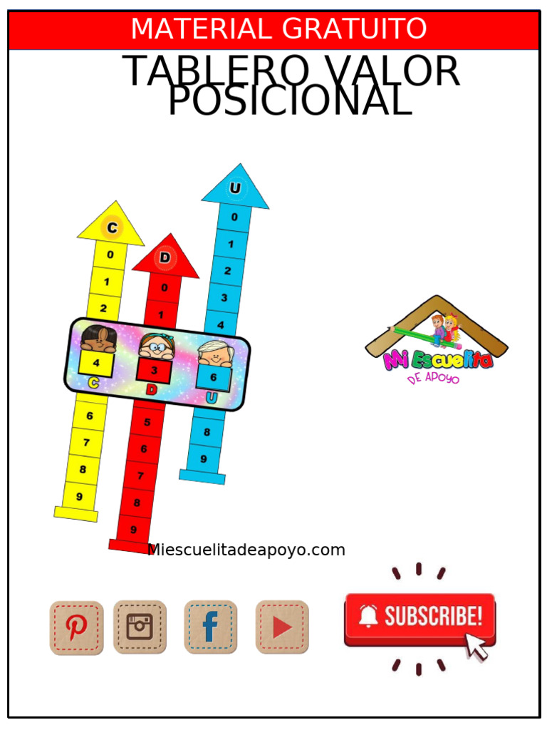Tablero de Valor Posicional Gratis | PDF