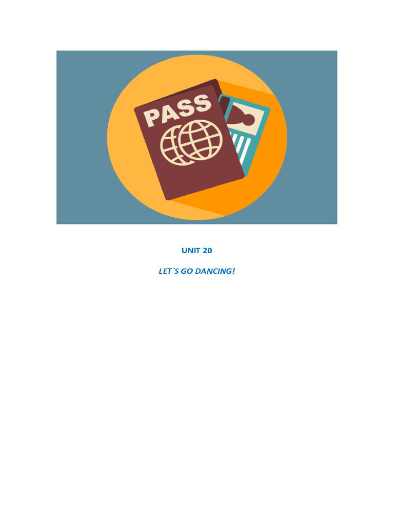 Unit 20 - Lets Go Dancing | PDF