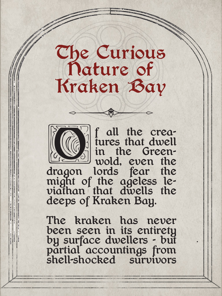 1-6 Lore Curious Nature of Kraken Bay | PDF
