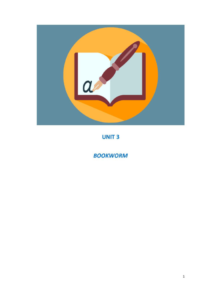 Unit 3- Book worm | PDF
