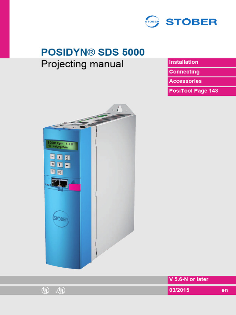 SDS 5000 Stober Servoregelaar Handleiding en | PDF | Power Supply ...