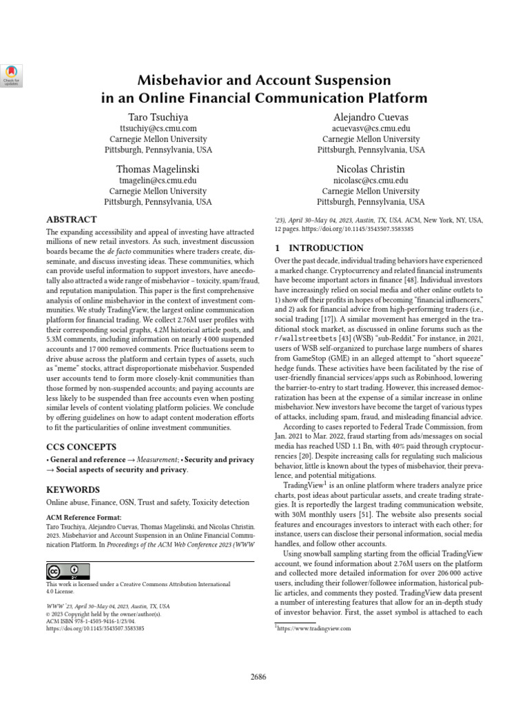 Misbehavior and Account Suspension | PDF | Cryptocurrency