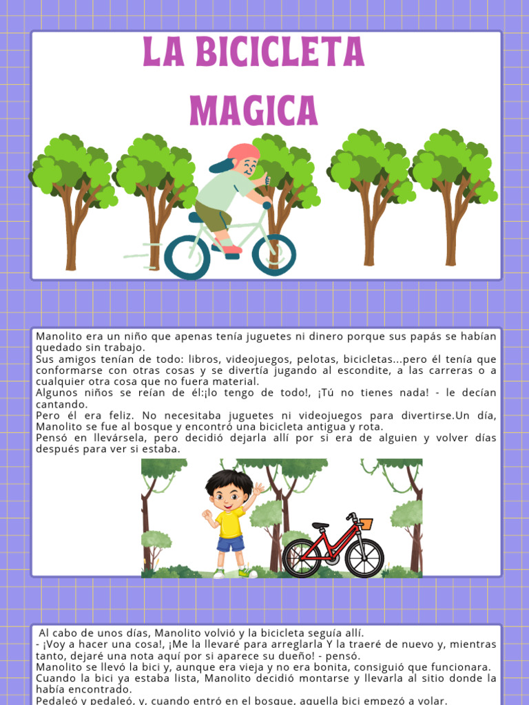 La bicicleta mágica de Manolito | PDF