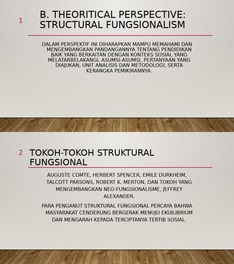 STRUCTURAL FUNGSIONALISM | PDF