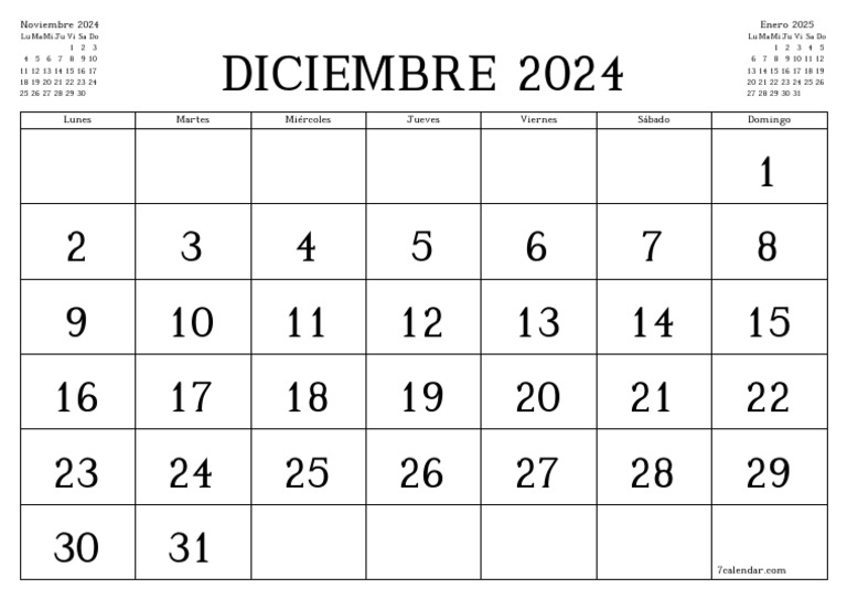 Calendar 12 2024 L A4 7calendar | PDF