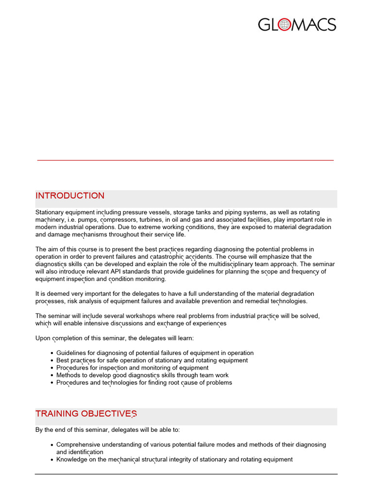 Glomacs Training Consultancy Diagnostic Skills Equipment Inspection BR ...