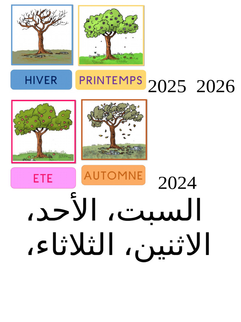 Calendrier Saisons | PDF