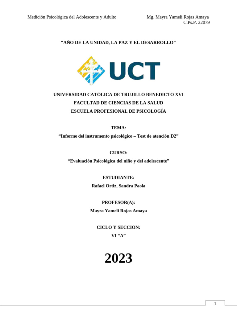 D2 - Danilo | PDF | Atención | Aprendizaje