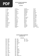 Seventh Grade Spelling Bee Words List | PDF | Orthography | Spelling