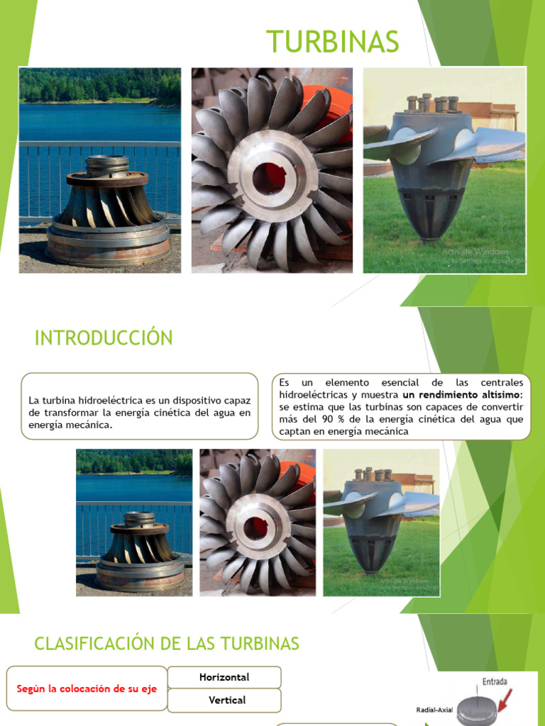 Tipos de turbinas hidráulicas | PDF | Turbina | Tecnologías de gas