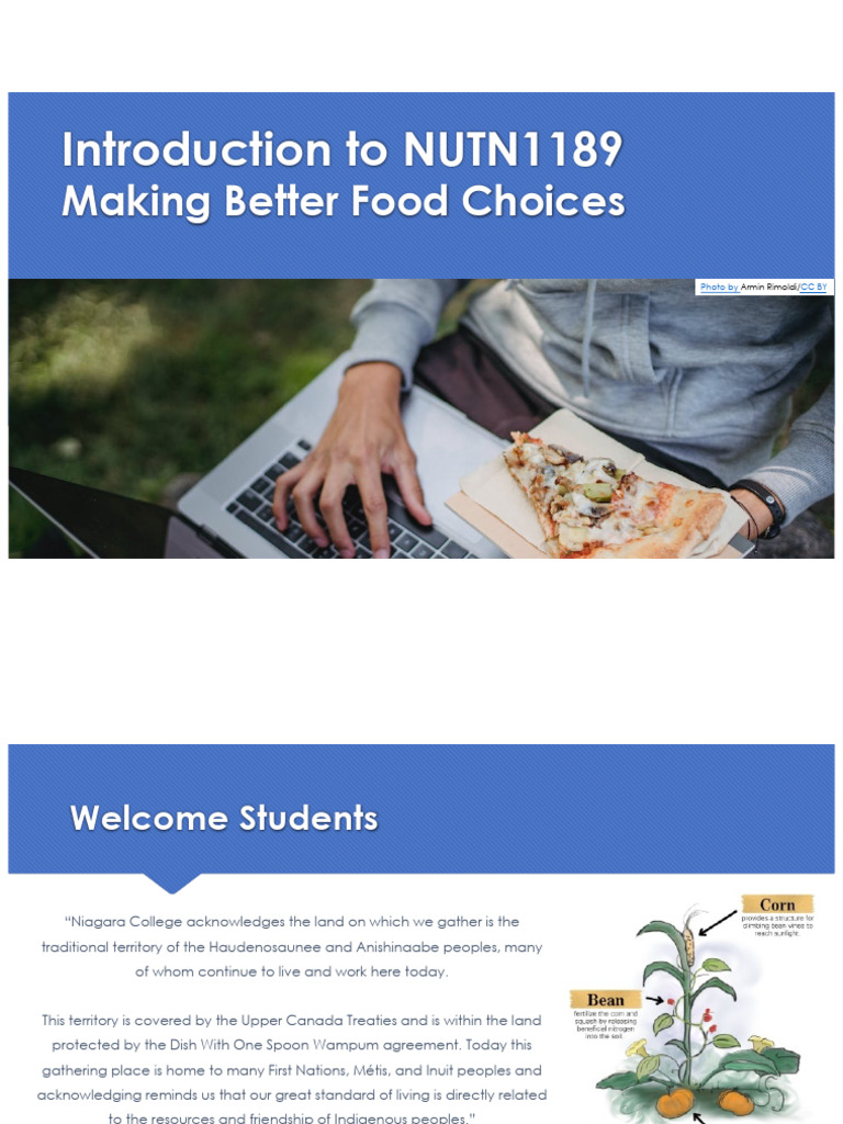 NUTN1189: Nutrition Course Overview | PDF | Healthy Diet | Diet (Nutrition)