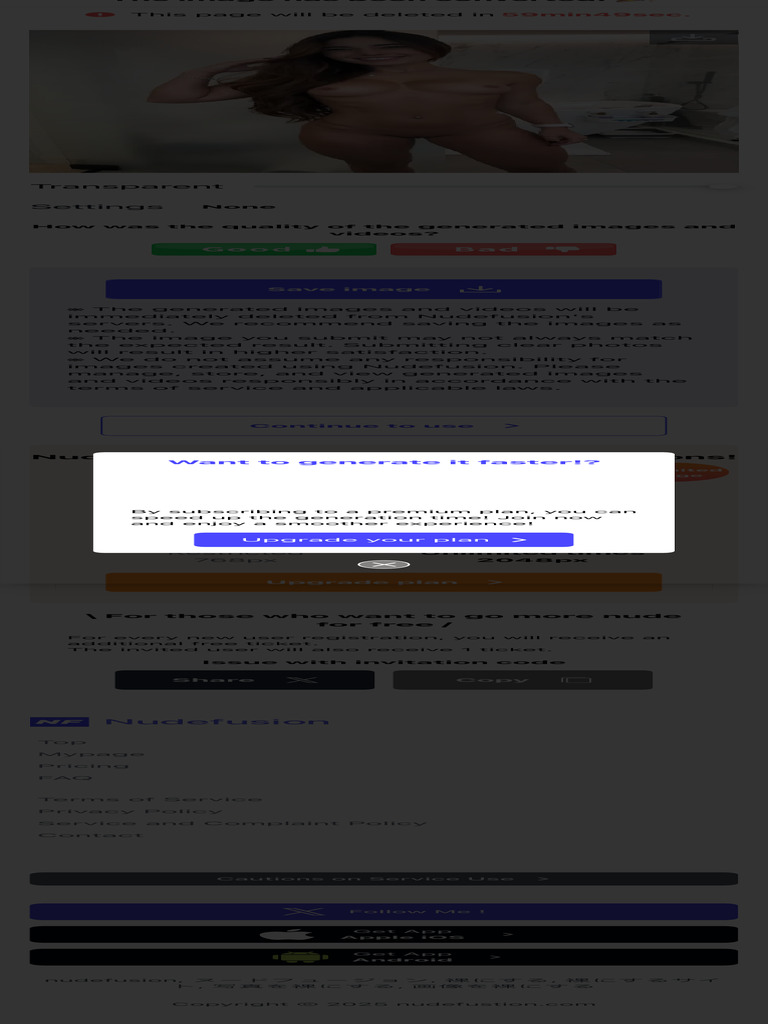 Nudefusion AI-based Photoimage Nudity Site Experience Deep Nudity and Face Replacement | PDF
