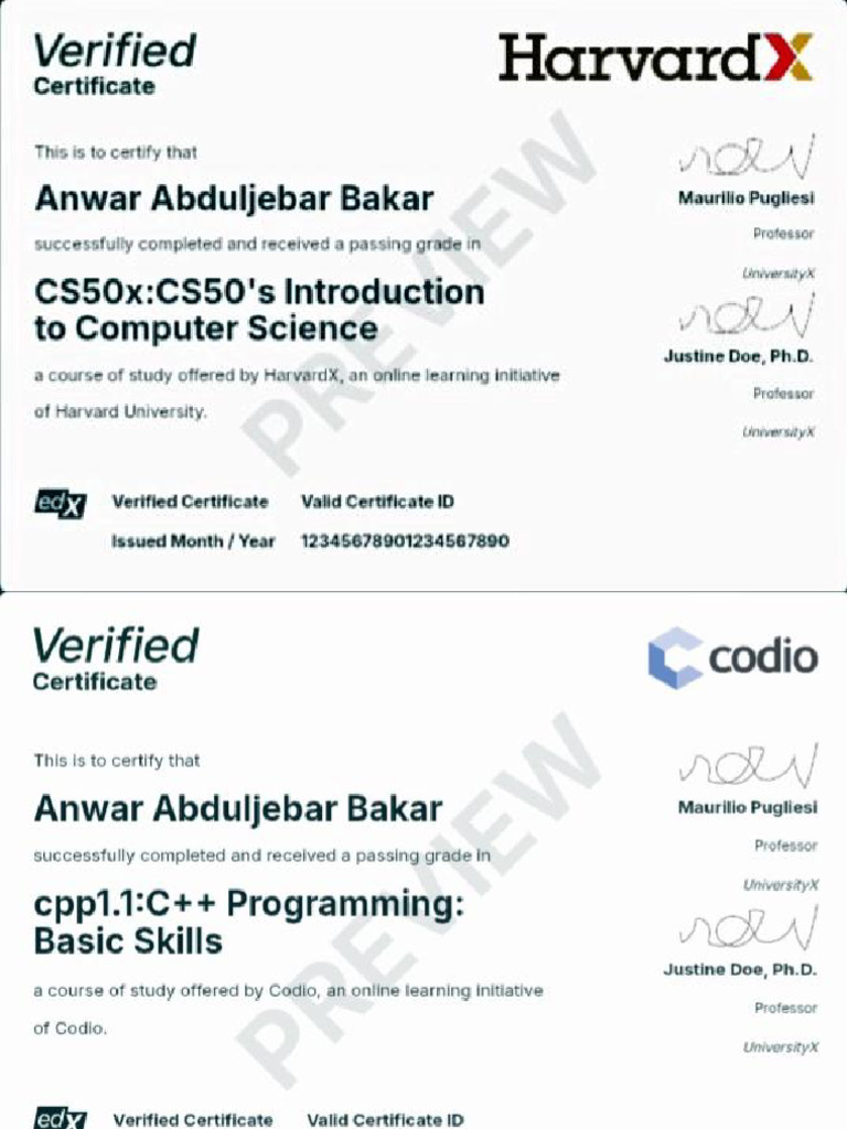 HarvardX Verified Certificate | PDF | Distance Education