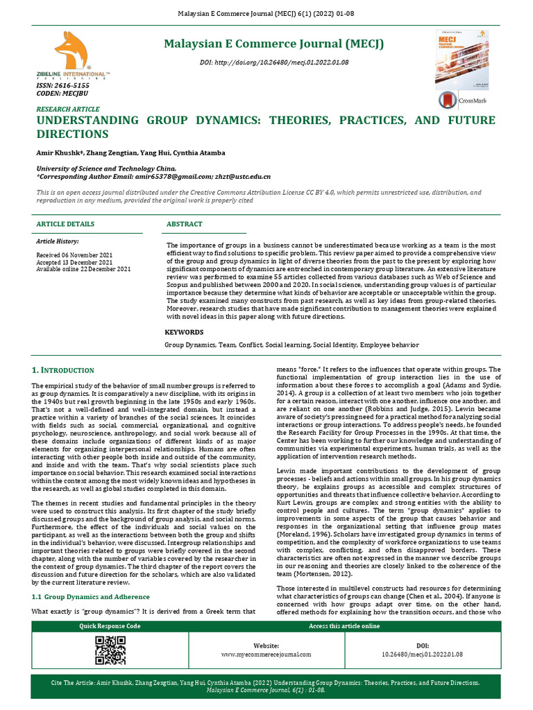 Understanding_Group_Dynamics_Theories_Pr | PDF | Leadership | Social ...