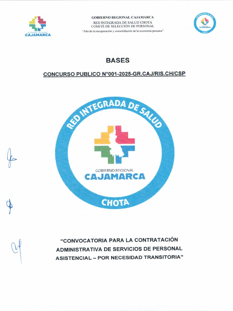 Bases Cas 001-2025 - Ris Chota | PDF