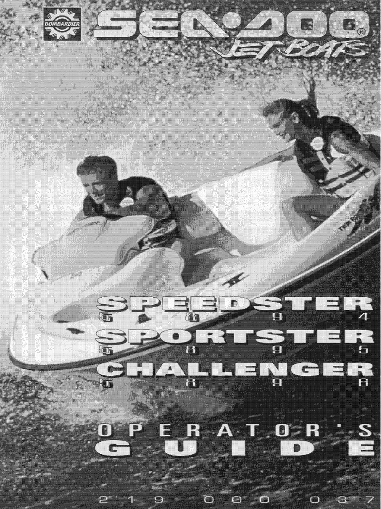Seadoo Speedster Manual 1996 | PDF