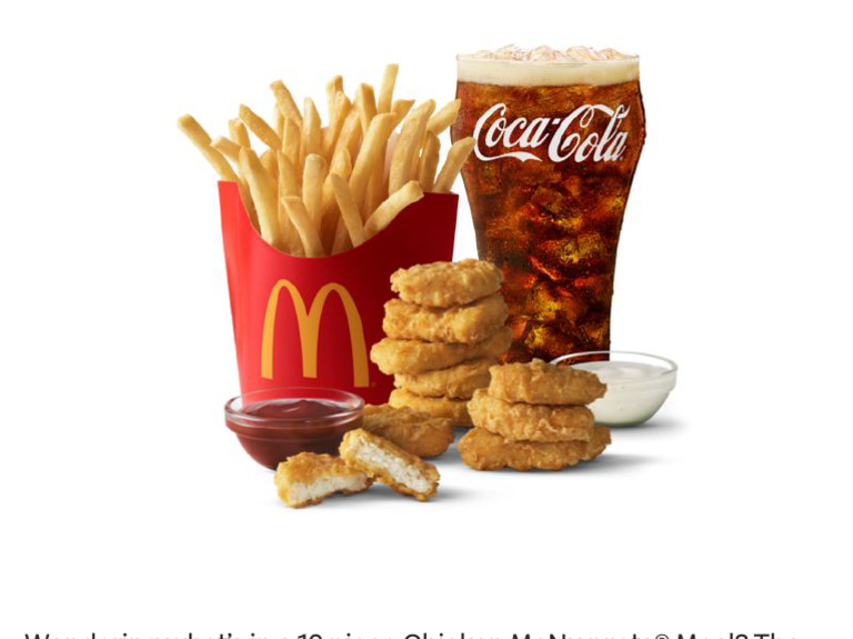 10 Piece Chicken McNuggets® Meal McDonald's | PDF